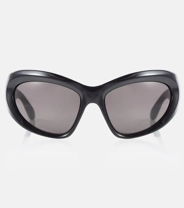 Balenciaga Wrap Sunglasses - Black