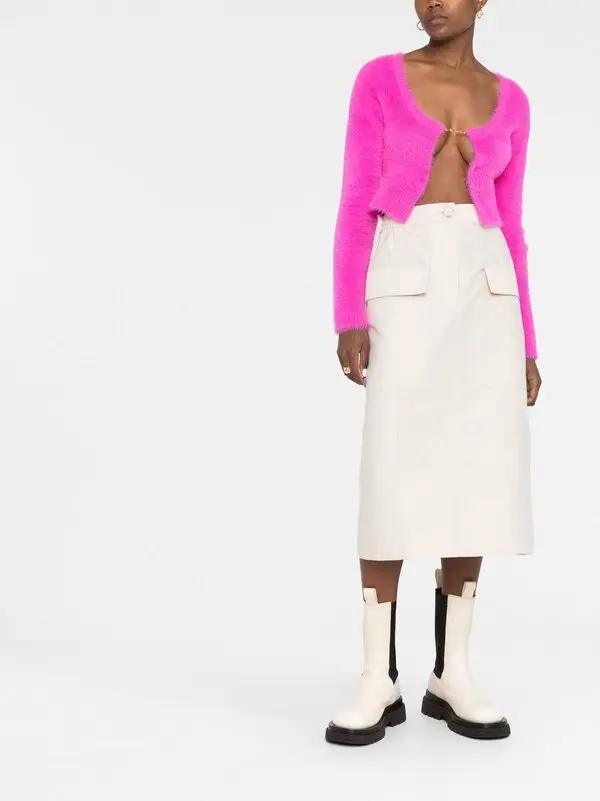 Jacquemus La Maille Logo-charm Cardigan - Pink