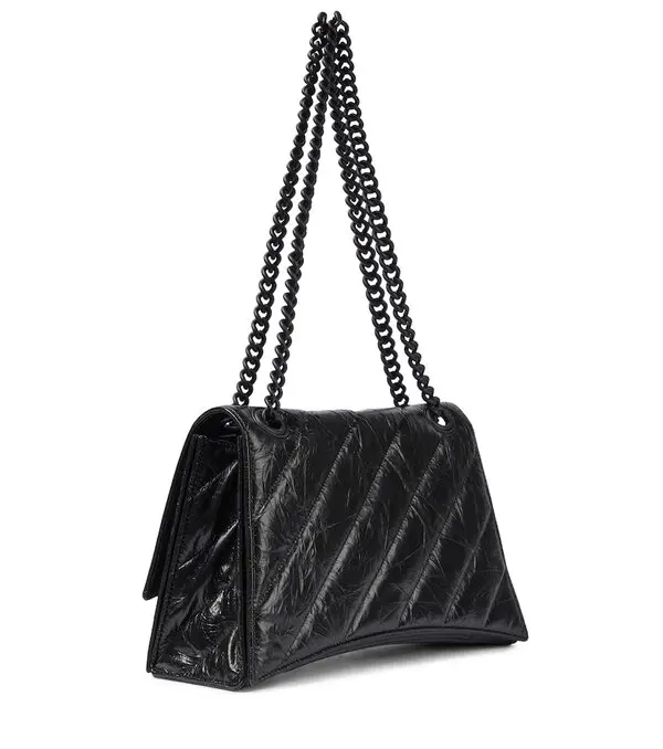 Balenciaga Crush Medium Leather Shoulder Bag