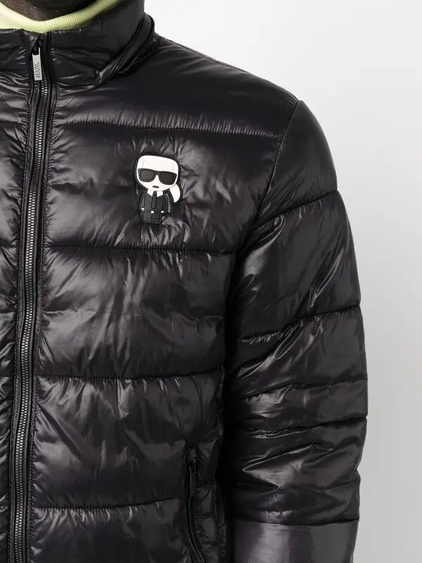 Karl Lagerfeld Logo-patch Hooded Puffer Jacket