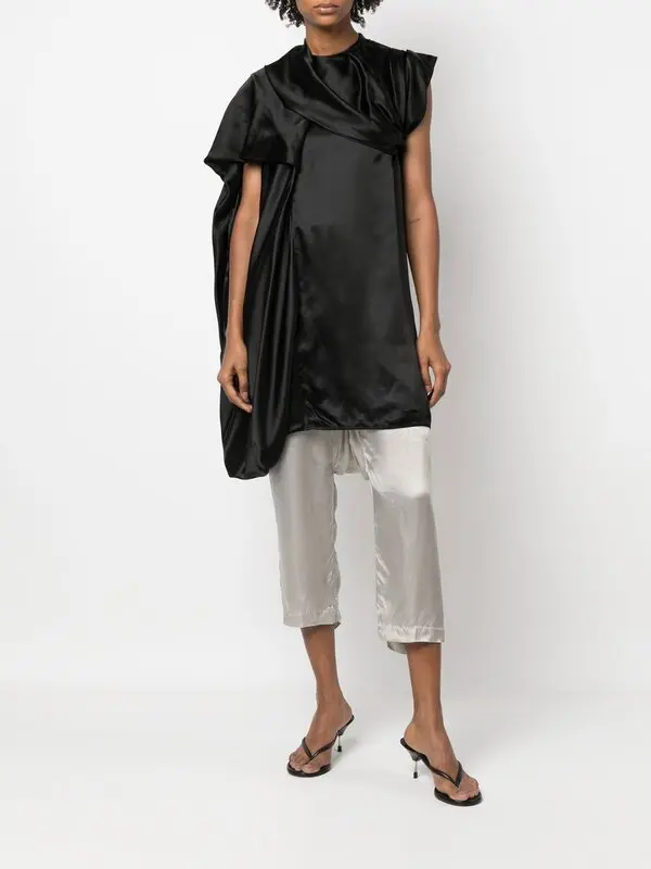 Rick Owens Cornetto Satin-finish Tunic - Black