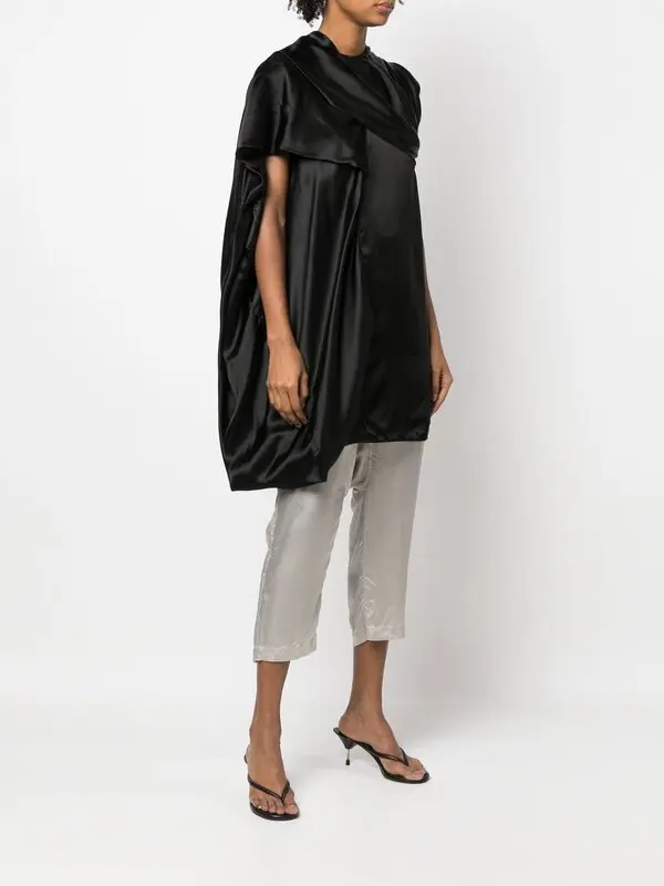Rick Owens Cornetto Satin-finish Tunic - Black