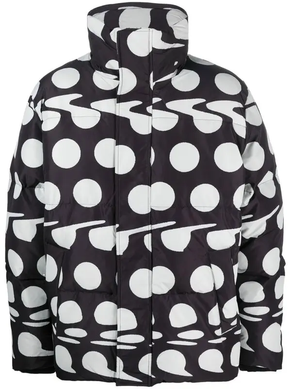 ÉTUDES STUDIO Polaris Graphic-print Padded Jacket - Black