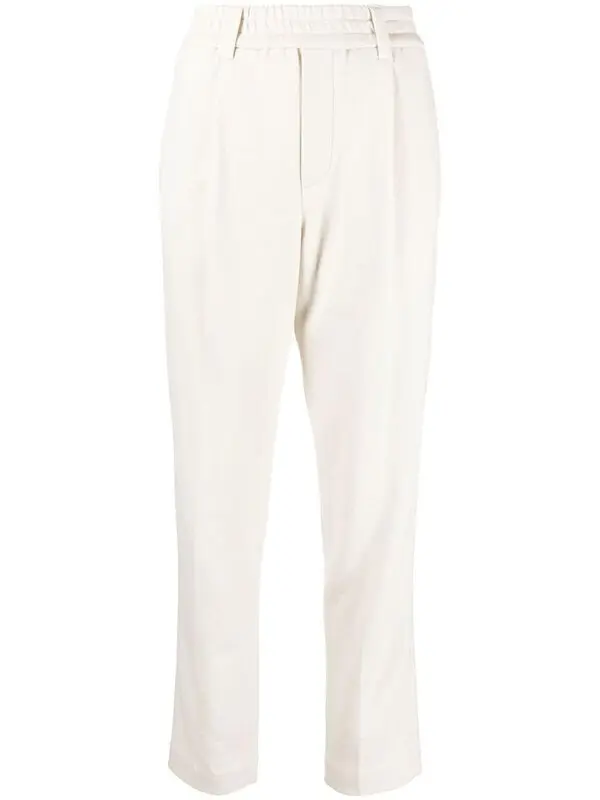 Brunello Cucinelli Elasticated Slouch Pants - Neutrals