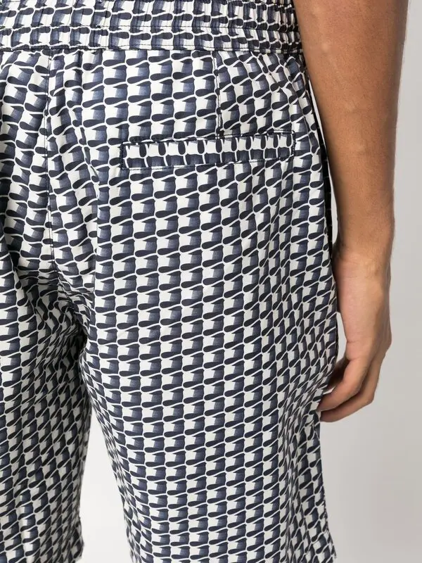 Orlebar Brown Printed Drawstring Waist Shorts
