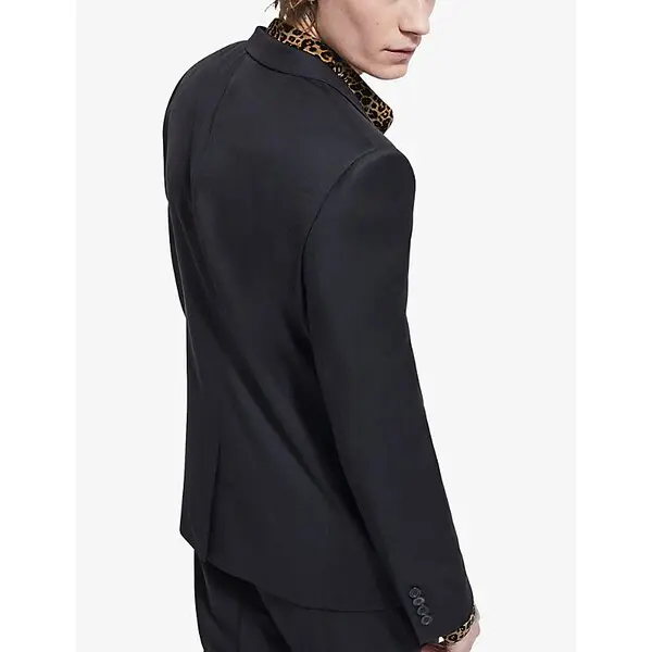 The Kooples Single-breasted Slim-fit Wool Suit Jacket