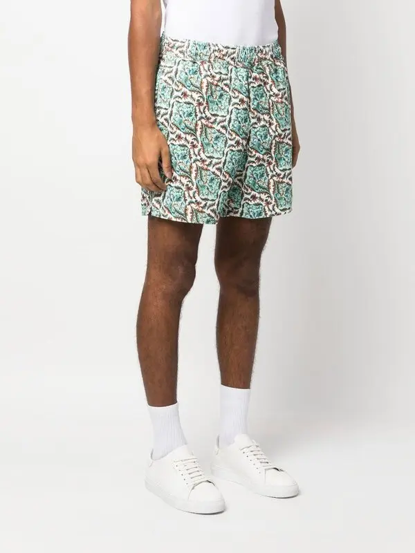 Orlebar Brown Paisley-print Stretch-cotton Shorts