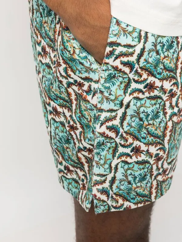 Orlebar Brown Paisley-print Stretch-cotton Shorts