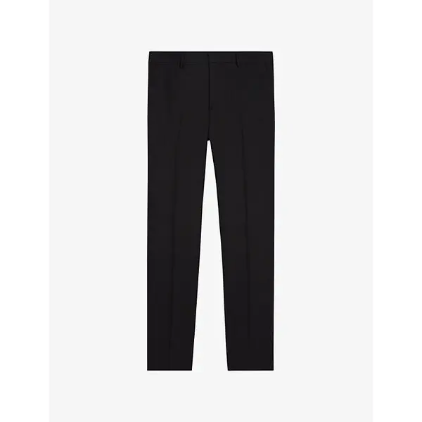 The Kooples Slim-fit Straight-leg Wool Suit Trousers
