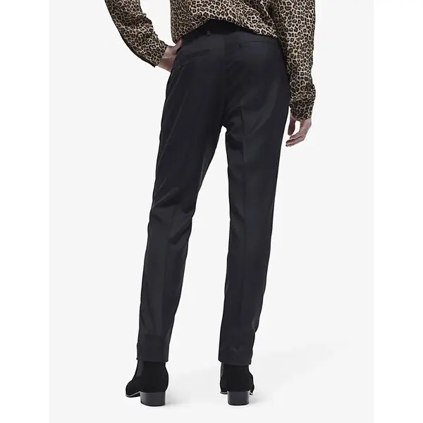 The Kooples Slim-fit Straight-leg Wool Suit Trousers