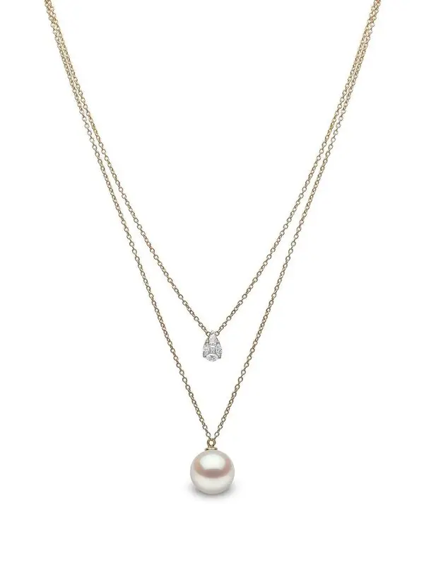 Yoko London 18kt Yellow Starlight Pearl And Diamond Necklace - Gold