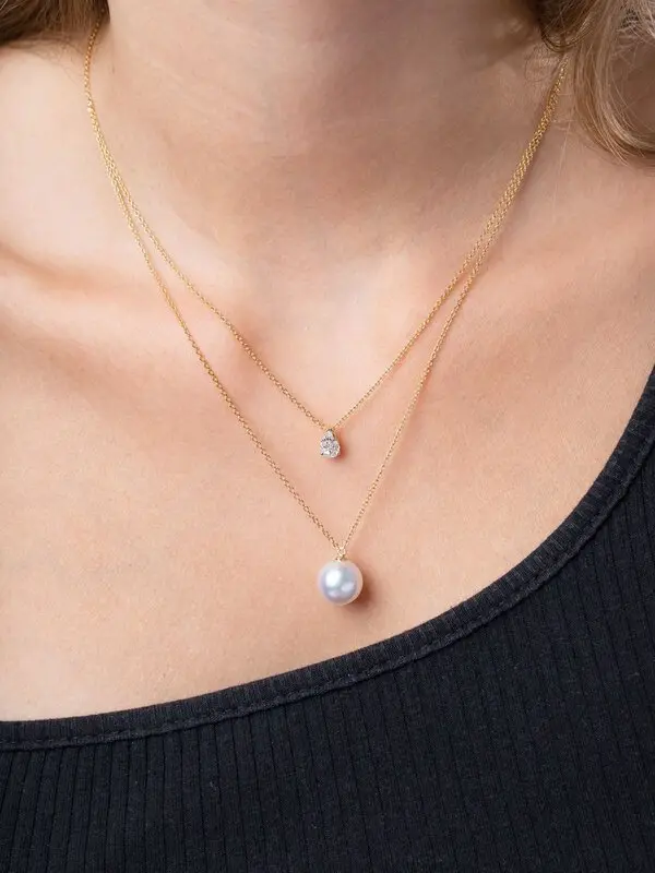 Yoko London 18kt Yellow Starlight Pearl And Diamond Necklace