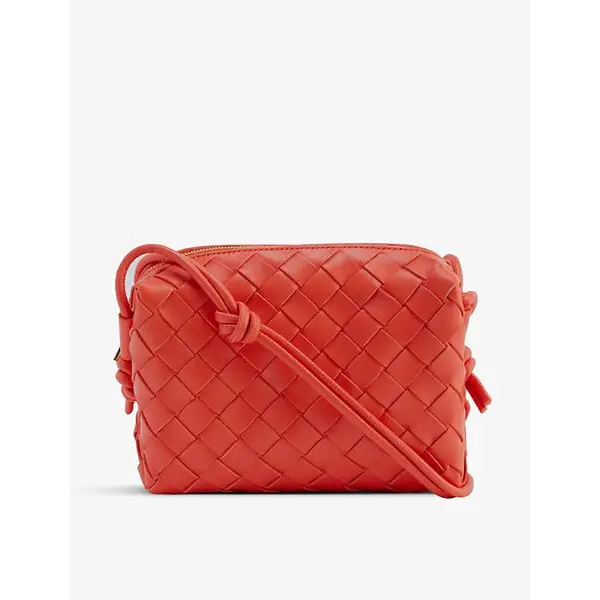 Bottega Veneta Loop Intrecciato-weave Mini Leather Cross-body Bag