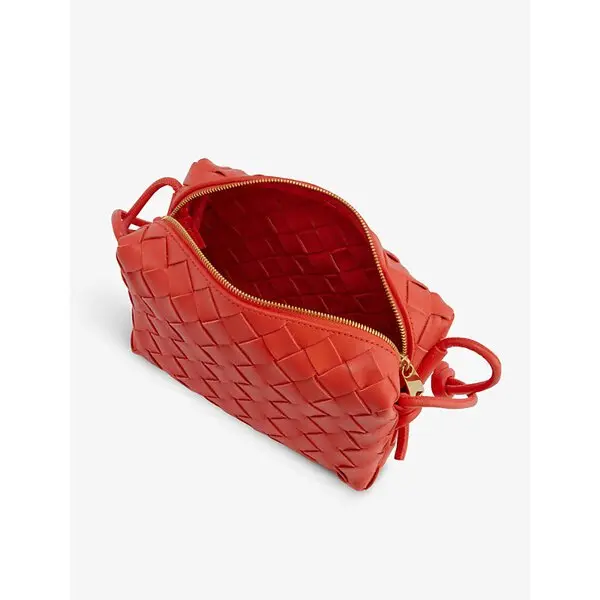 Bottega Veneta Loop Intrecciato-weave Mini Leather Cross-body Bag