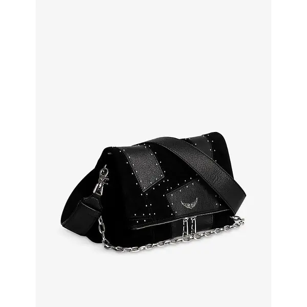 Zadig&Voltaire Rocky Patchwork Stud-detail Leather Bag
