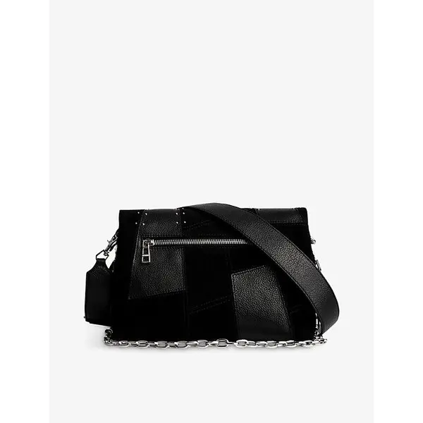 Zadig&Voltaire Rocky Patchwork Stud-detail Leather Bag