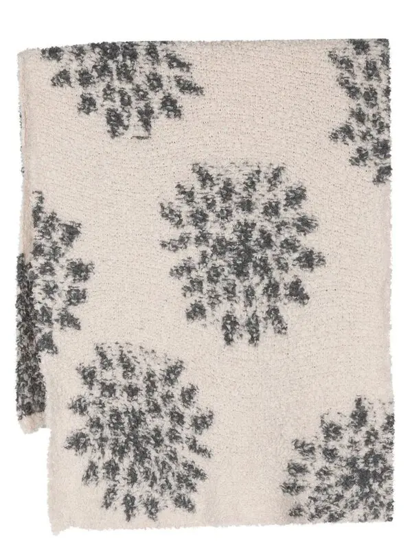 Brunello Cucinelli Floral-knit Scarf - Neutrals