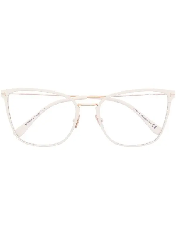 TOM FORD Cat-eye Frame Glasses - Neutrals