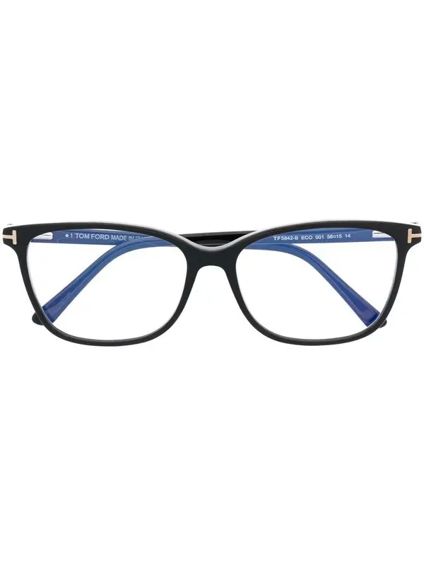 TOM FORD Square Frame Glasses - Black