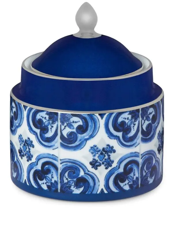 Dolce & Gabbana Porcelain Sugar Bowl - Blue