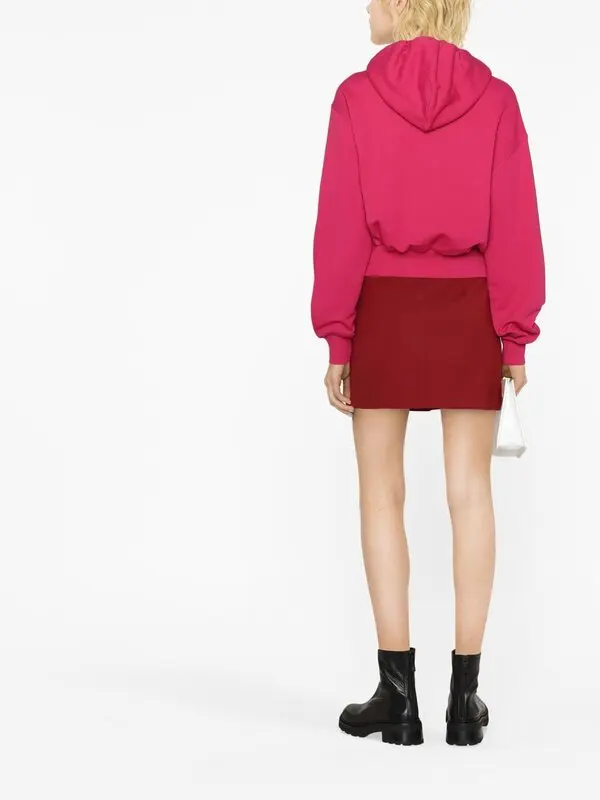 Versace Logo-embroidered Hoodie - Pink