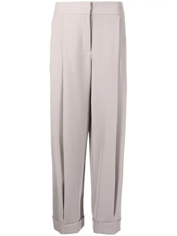 Emporio Armani Pleated Straight Trousers