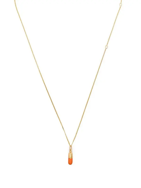 TRUE ROCKS Mini Pill Pendant Necklace - Gold