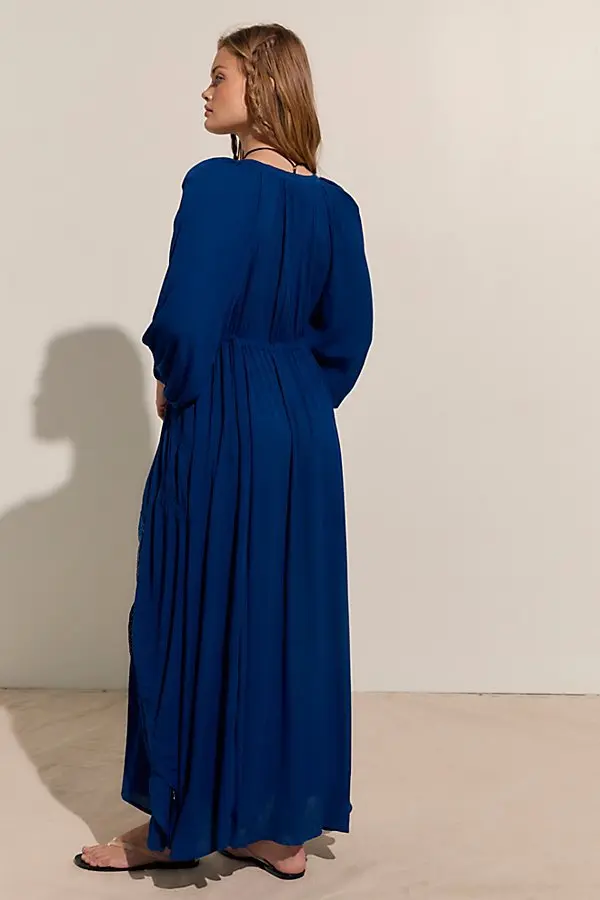 Free People Plenty Of Love Maxi Dress - Poseidon