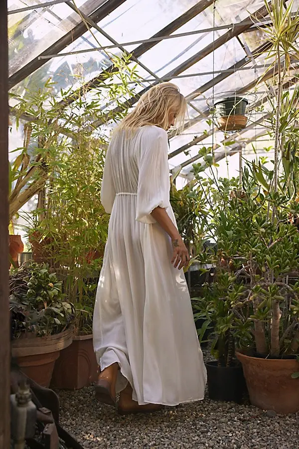 Free People Plenty Of Love Maxi Dress White Editorialist