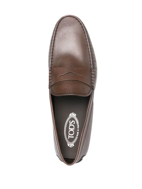 TOD'S Embossed-logo Loafers
