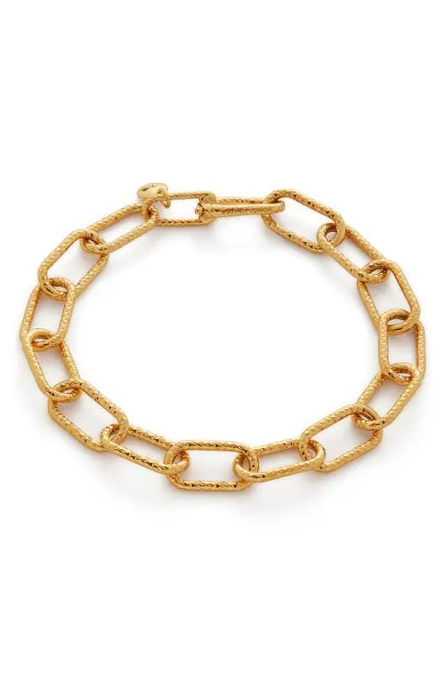 Monica Vinader Alta Texture Chunky Chain Bracelet - Yellow Gold