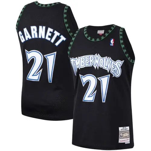 Mitchell & Ness Kevin Garnett Minnesota Timberwolves Swingman Jersey - Black