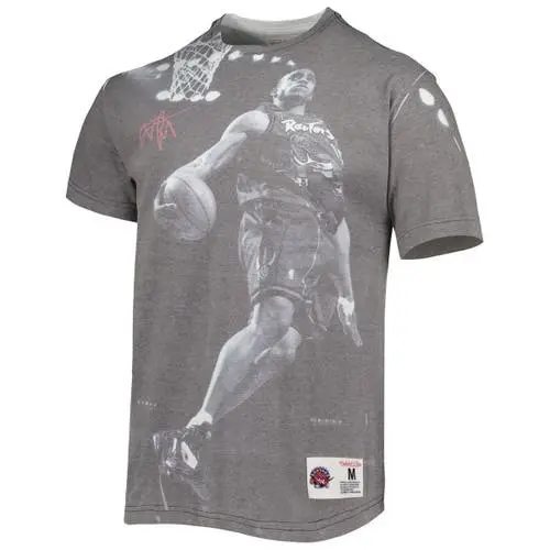 Mitchell & Ness Vince Carter Heather Toronto Raptors Above The Rim T-shirt