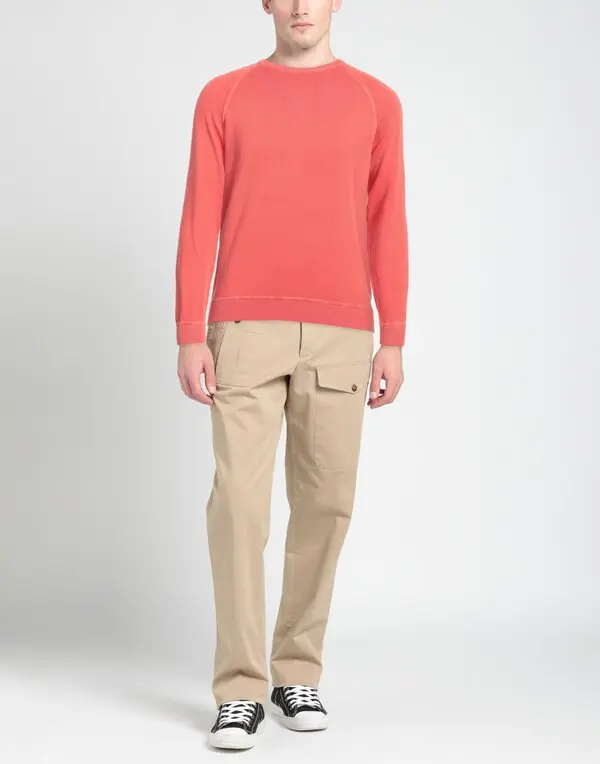 Rossopuro Solid Color Sweater - Red