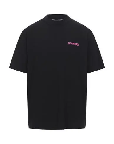 BIKKEMBERGS T-shirt Size Cotton, Elastane - Black