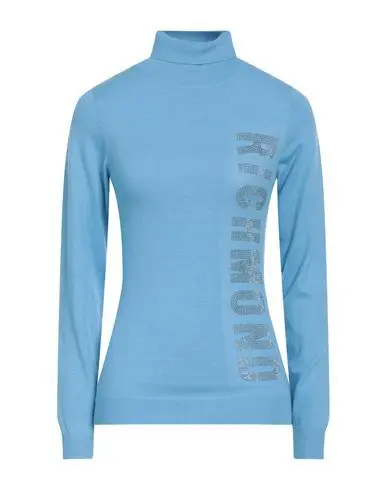 John Richmond Long Sleeve Turtleneck Knit Top - Blue