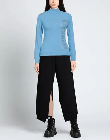 John Richmond Long Sleeve Turtleneck Knit Top - Blue