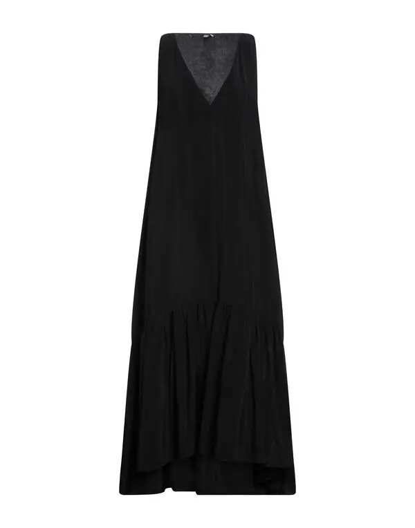 European Culture Cupro Maxi Dress - Dark Blue