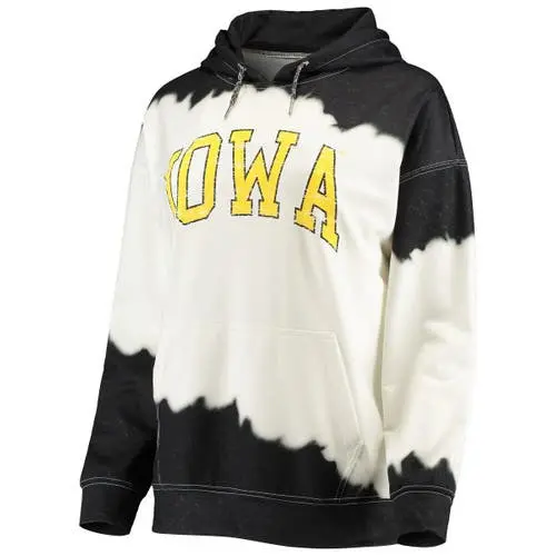 GAMEDAY COUTURE Iowa Hawkeyes Double Dip-dyed Pullover Hoodie