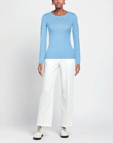 John Richmond Studded Knit Sweater - Sky Blue