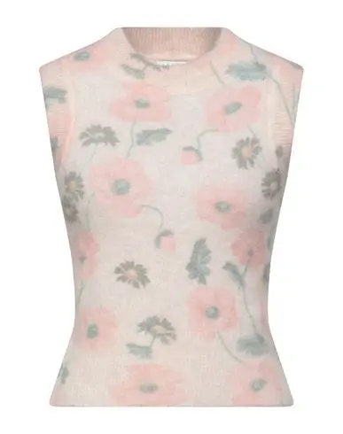 Sandro Floral Knit Top - Light Pink
