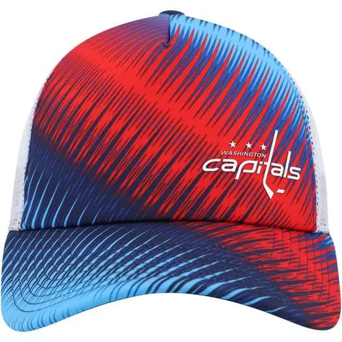Adidas White Washington Capitals Graphic Foam Trucker Snapback Hat