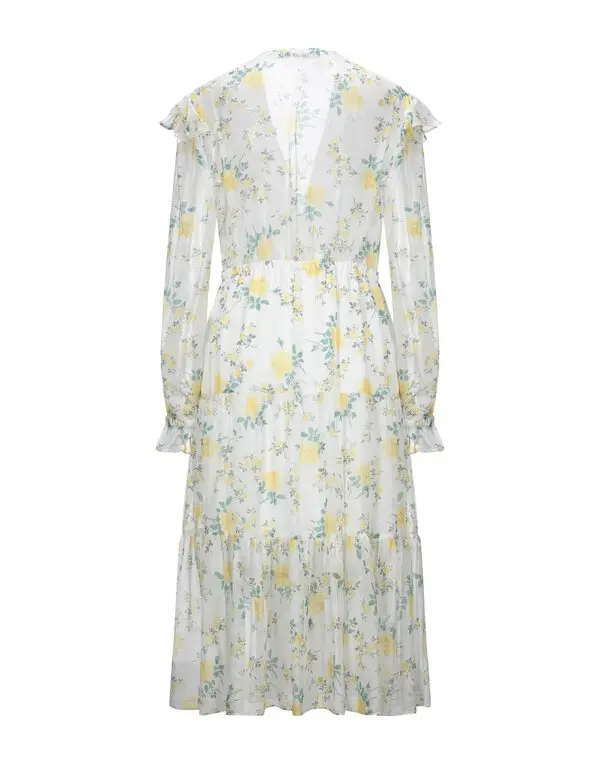 Philosophy Di Lorenzo Serafini Floral-print Midi Dress - White