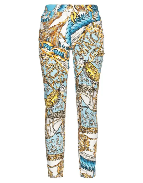 Moschino Printed Skinny Pants - Azure