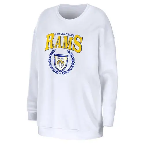 WEAR BY ERIN ANDREWS Los Angeles Rams Oversized Pullover Sweatshirt