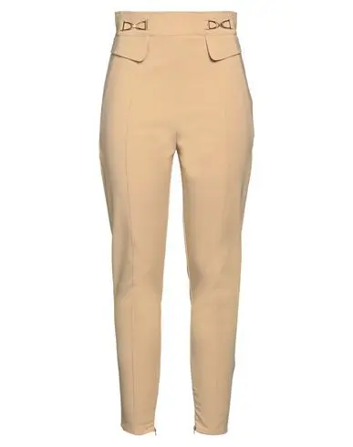 Elisabetta Franchi Tapered Pants With Appliqués - Beige