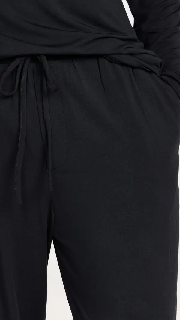 Eberjey Henry Modal Long Pj Set - Black