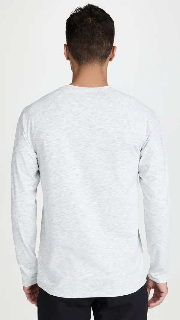 RHONE Reign Long Sleeve Tee - Gray Space Dye