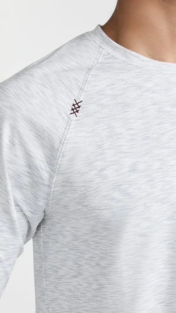 RHONE Reign Long Sleeve Tee - Gray Space Dye