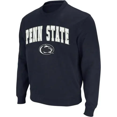 COLOSSEUM Penn State Nittany Lions Arch & Logo Crew Neck Sweatshirt - Navy